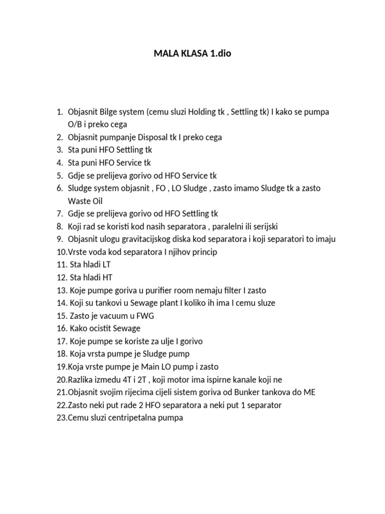 MALA KLASA 1.dio | PDF