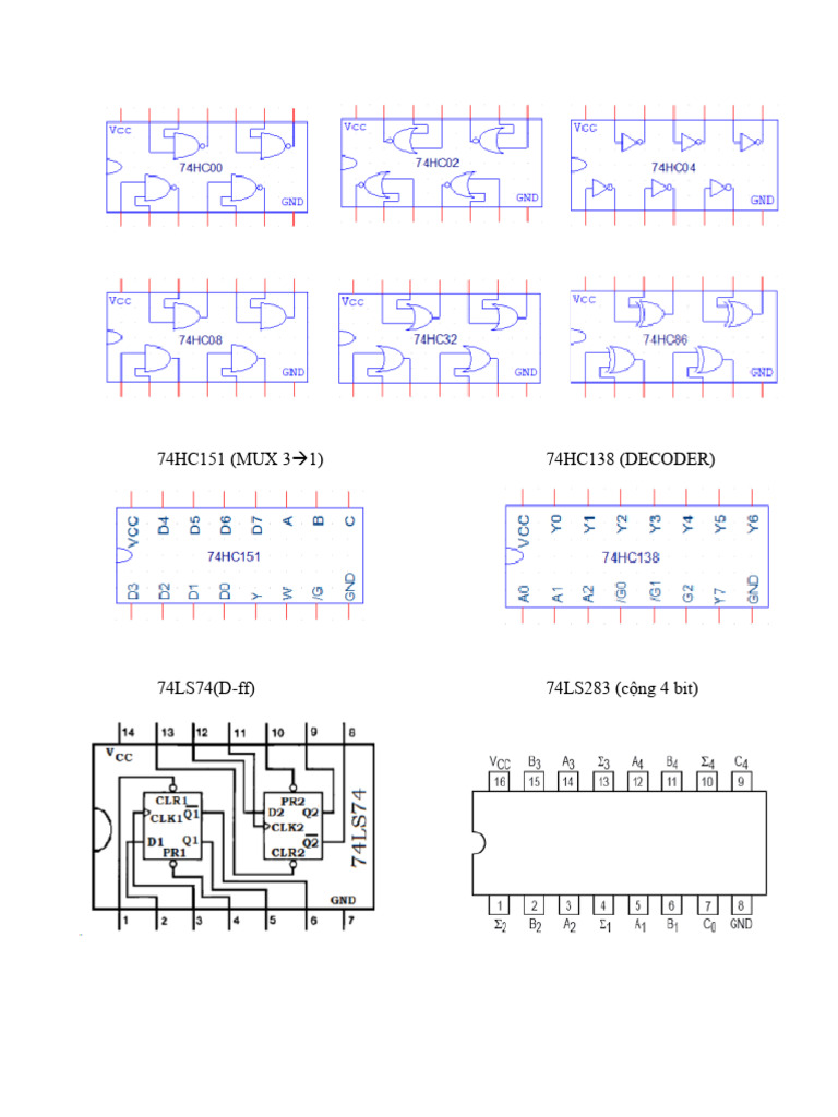 74HC151 (MUX 3 1) 74Hc138 (Decoder) | PDF