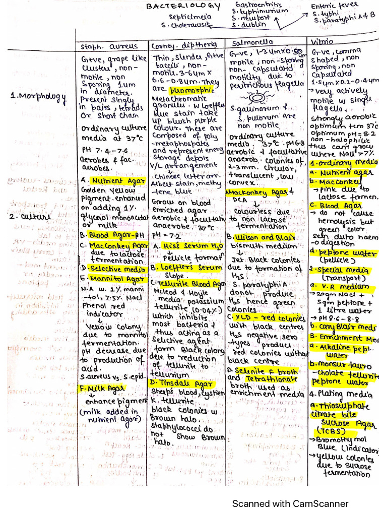 Microbiology Short Notes | PDF