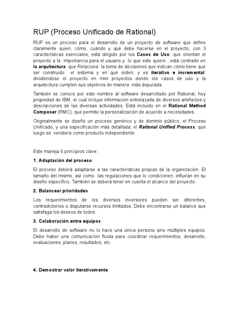 Conceptos de Rup | PDF