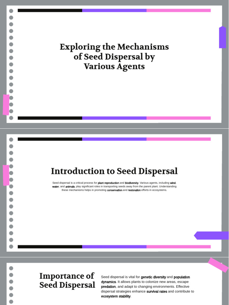 Slidesgo Exploring The Mechanisms of Seed Dispersal by Various Agents ...