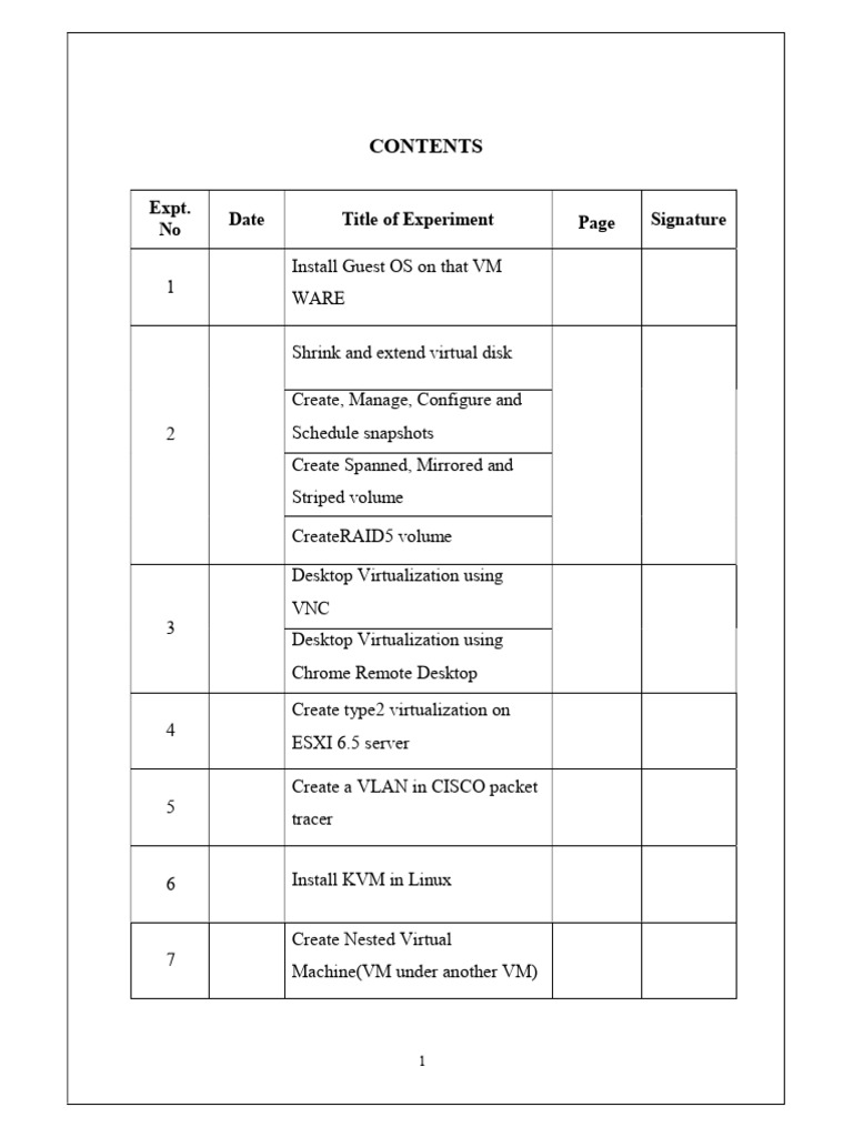 Virtualization Lab Pdf Virtual Machine Virtualization