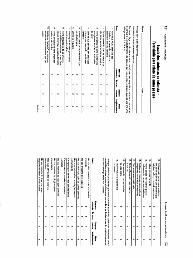 Escala Barkley | PDF