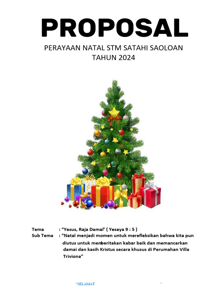 Proposal Natal Triviona 2024 | PDF