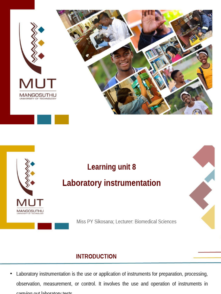 IMLS Lecture 8 Lab Equipment 09 May 2024 | PDF | Ph | Spectrophotometry
