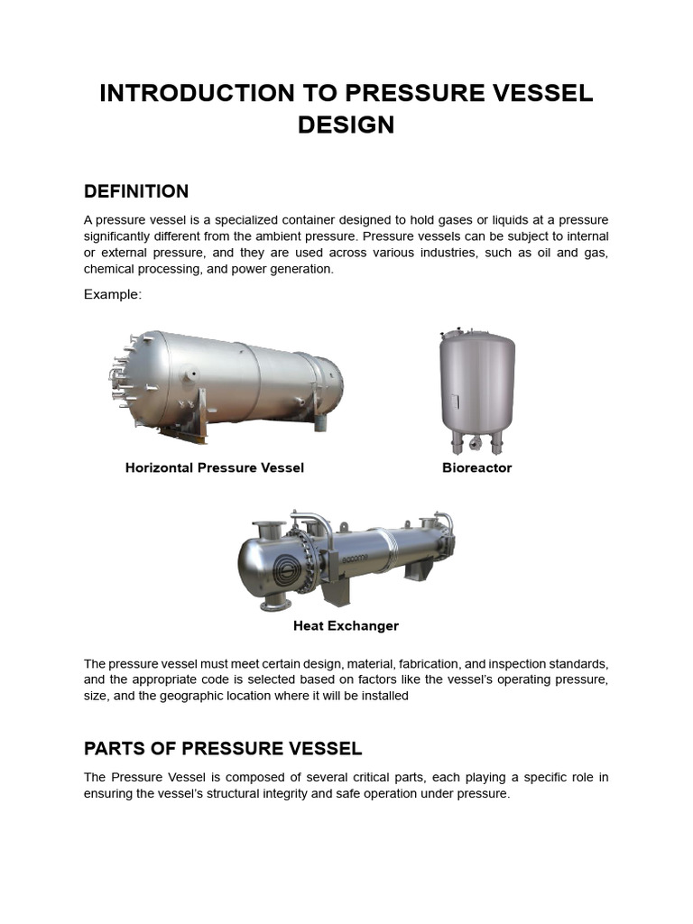 Introduction To Pressure Vessel Design | PDF | Nondestructive Testing ...