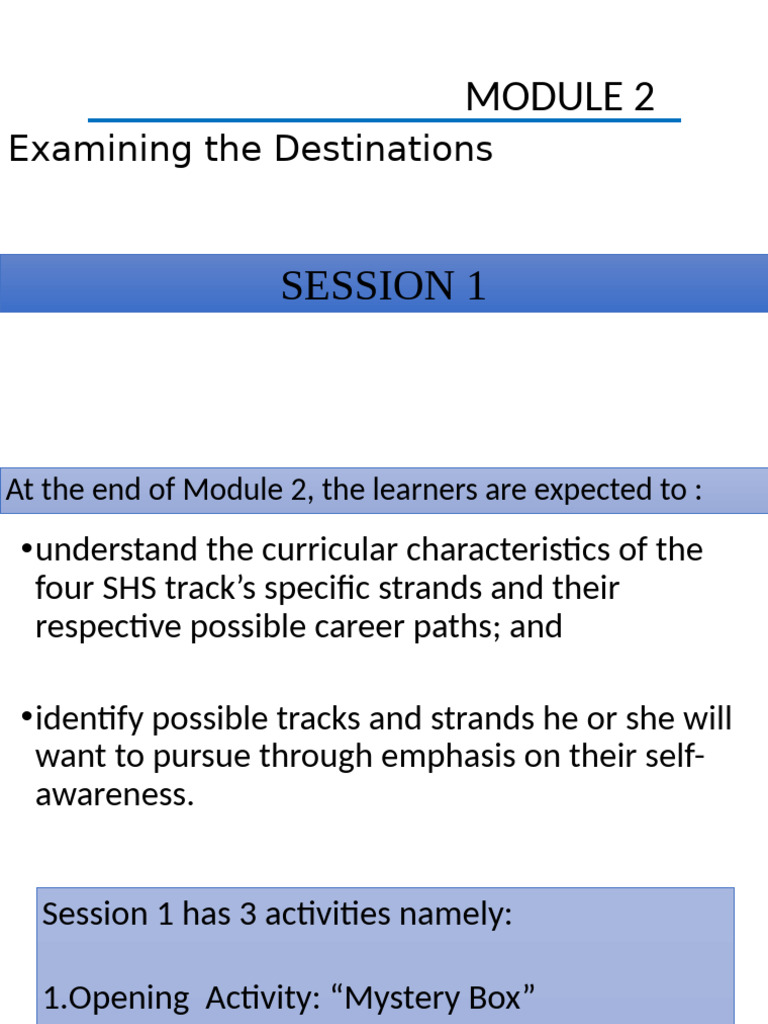 Module 2 Session 1 | PDF | Teaching | Pedagogy