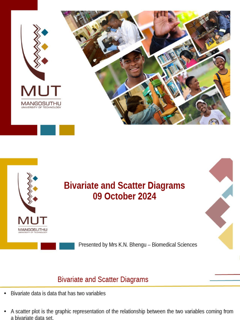 Biostatistics - Bivariate and Scatter Diagrams - 09 October 2024 | PDF ...