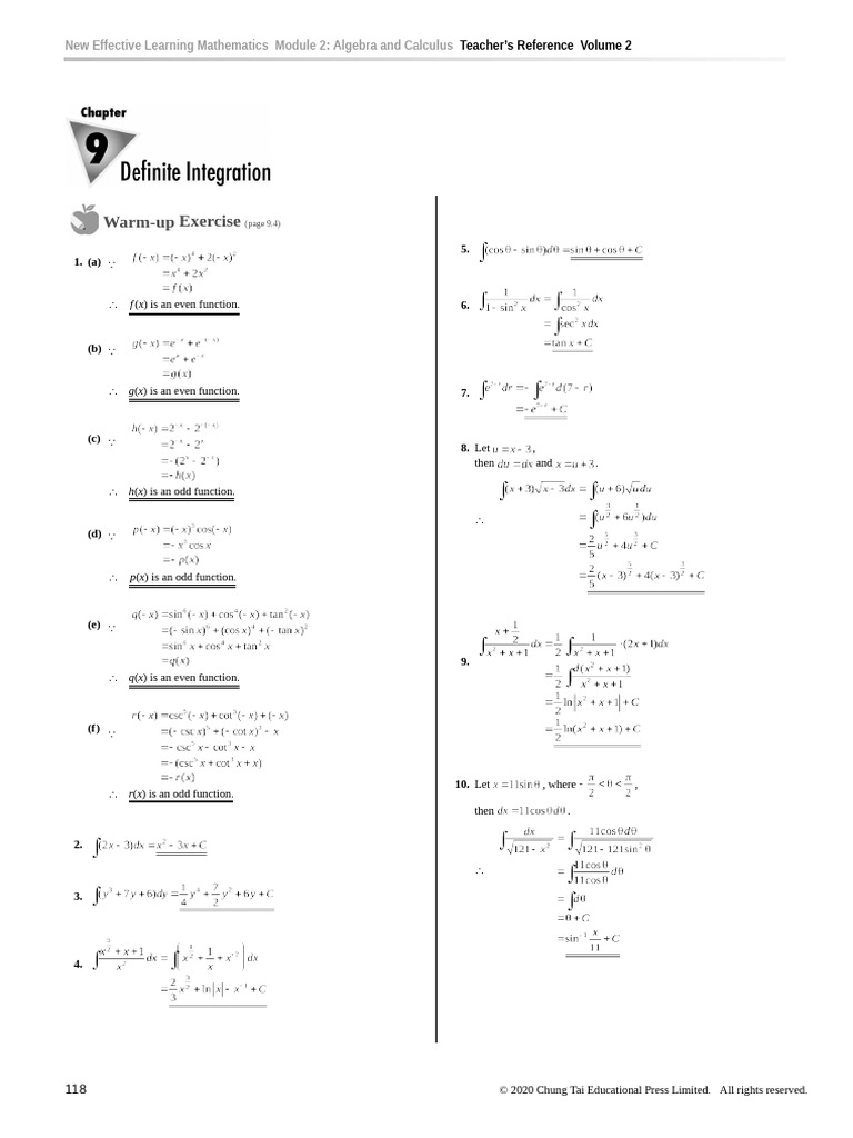 Warm-Up Exercise: New Effective Learning Mathematics Module 2: Algebra and Calculus | PDF ...