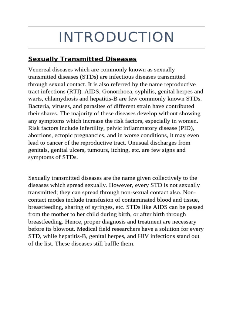 Sexually Transmitted Diseases 2 | PDF | Sexually Transmitted Infection ...