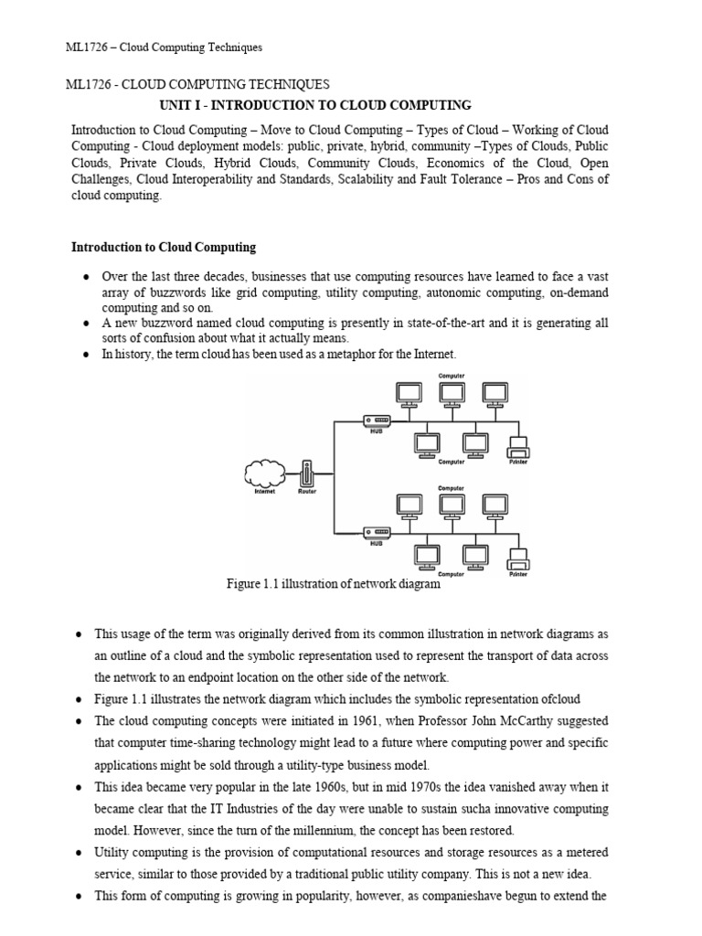 cc-1 | PDF | Cloud Computing | Scalability