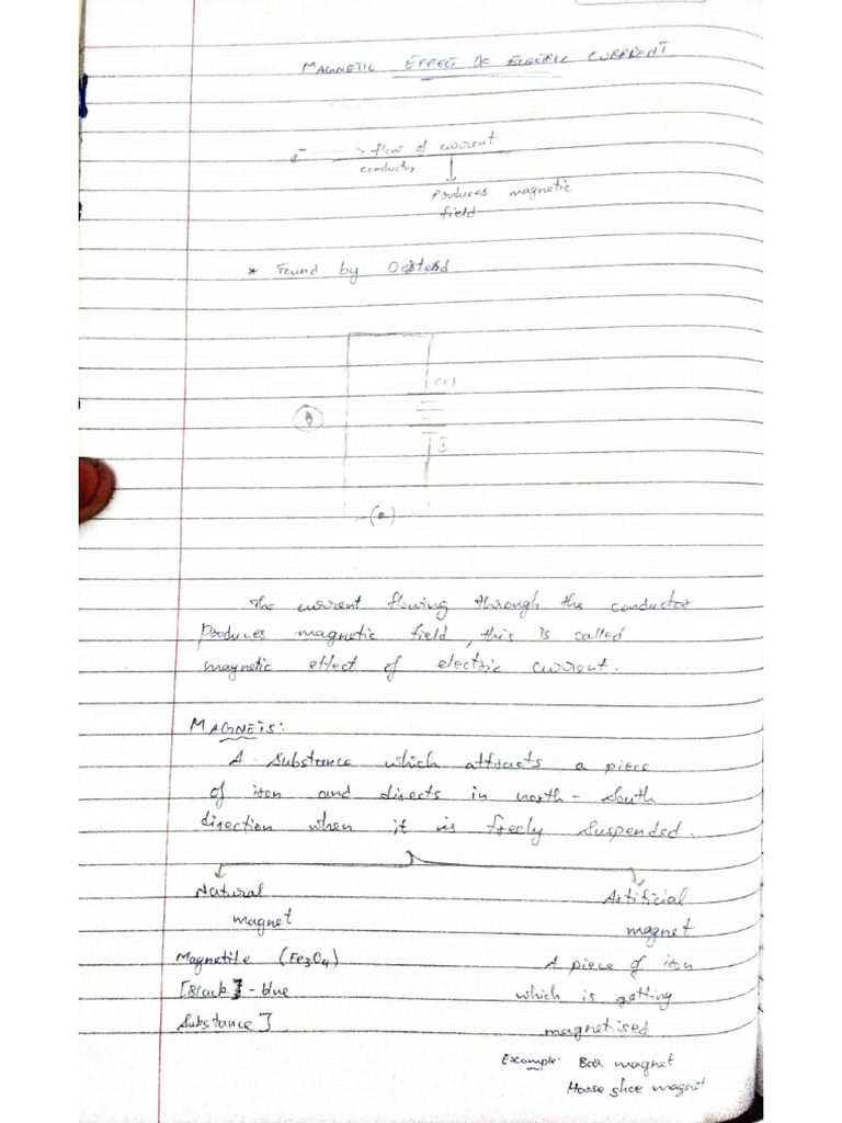Magnetic Effects Of Electric Current Pdf