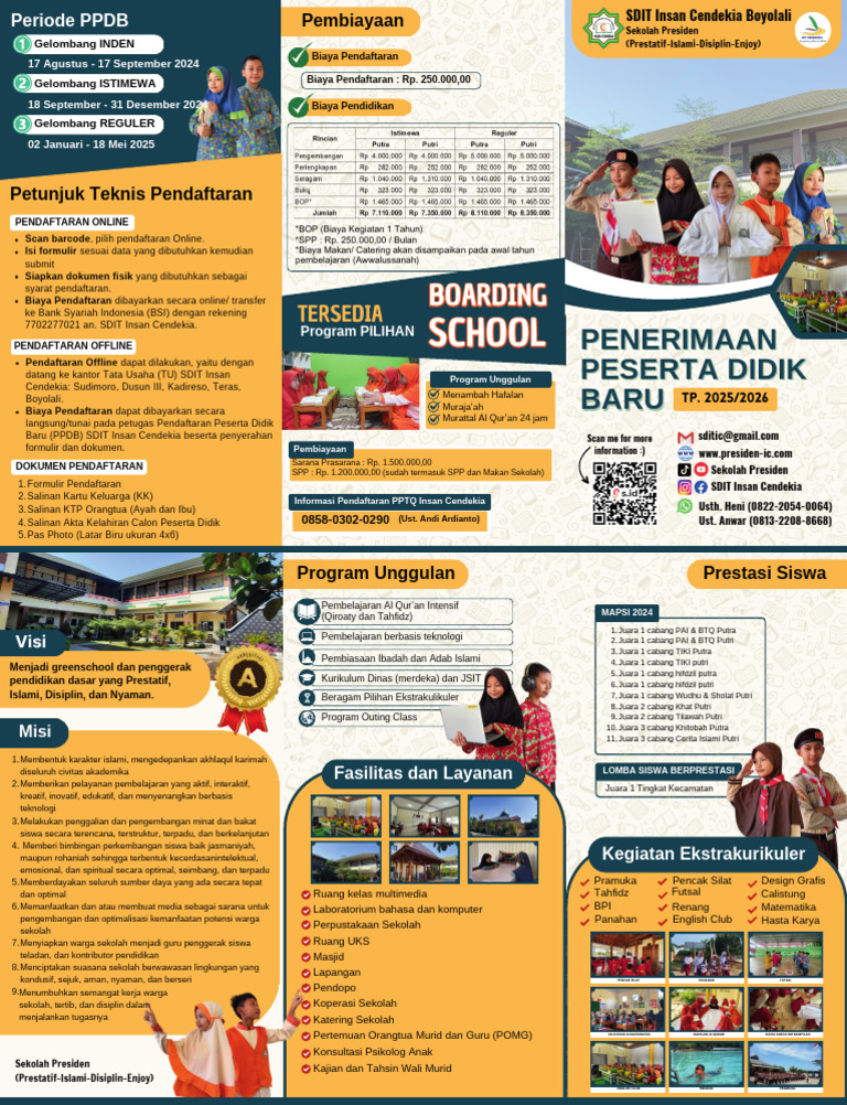 Brosur PPDB Sdit Ic 20252026 | PDF