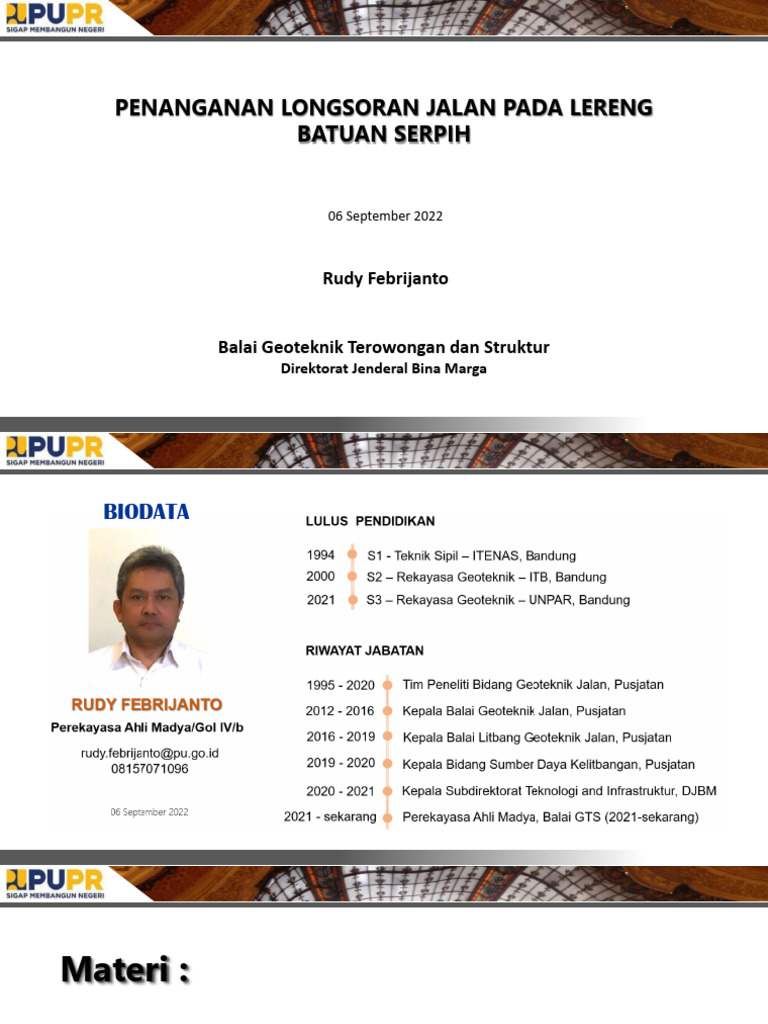 Penanganan Longsoran Jalan Pada Lereng Batuan Serpih - 06092022 - Kirim ...