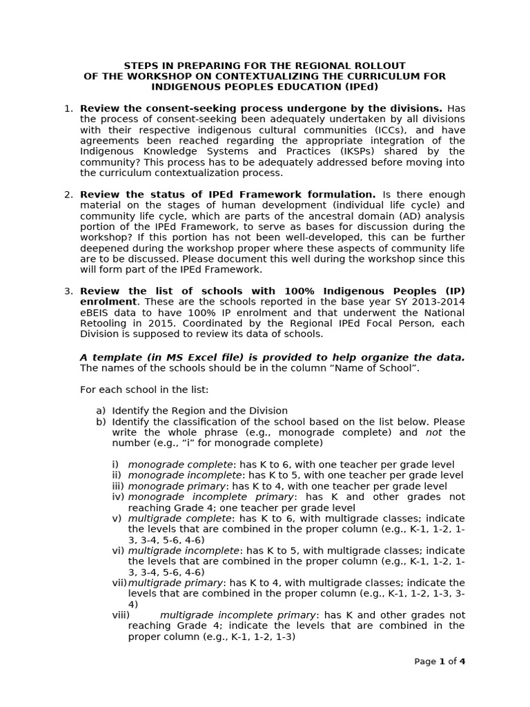 1 Steps in Preparing For The Regional Rollout FINAL | PDF | Career & Growth