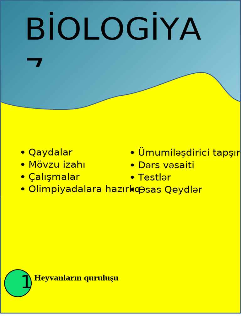 BİOLOGİYA | PDF
