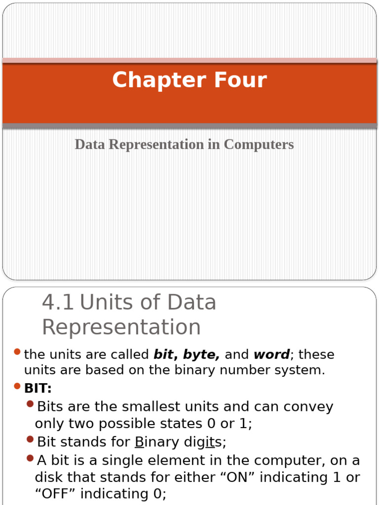 Chapter 4 Intro | PDF | Byte | Binary Coded Decimal Chapter 4 Intro | PDF | Byte | Binary Coded Decimal