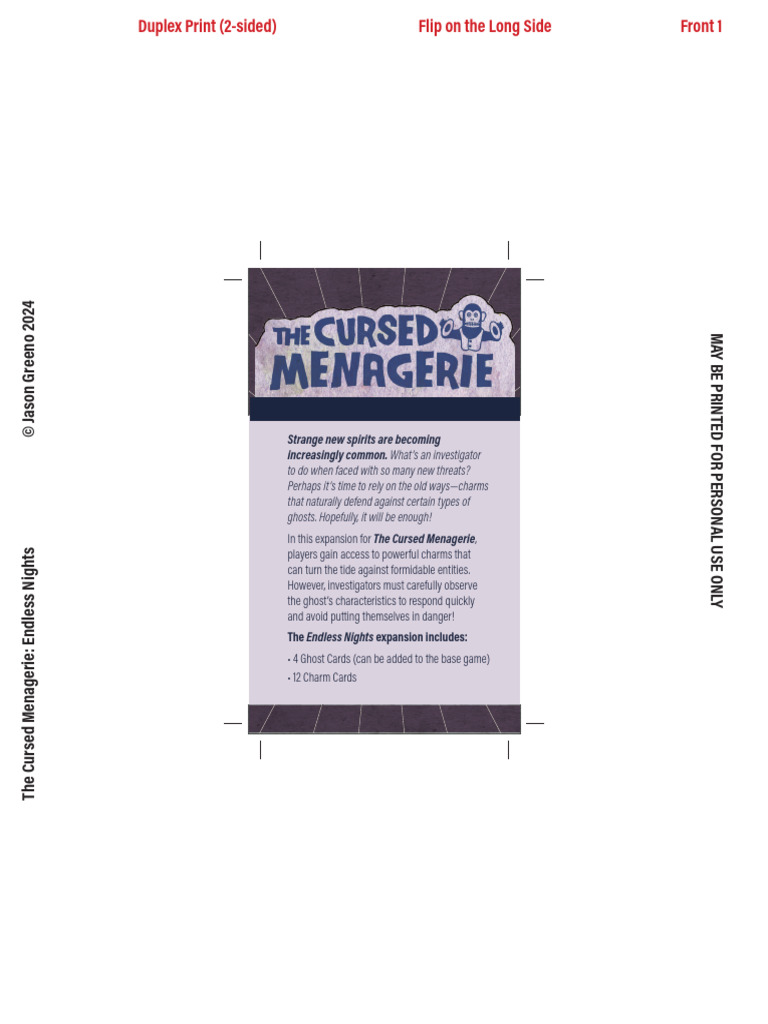 Endless Nights - PNP - v1 - 101224 | PDF | Gaming