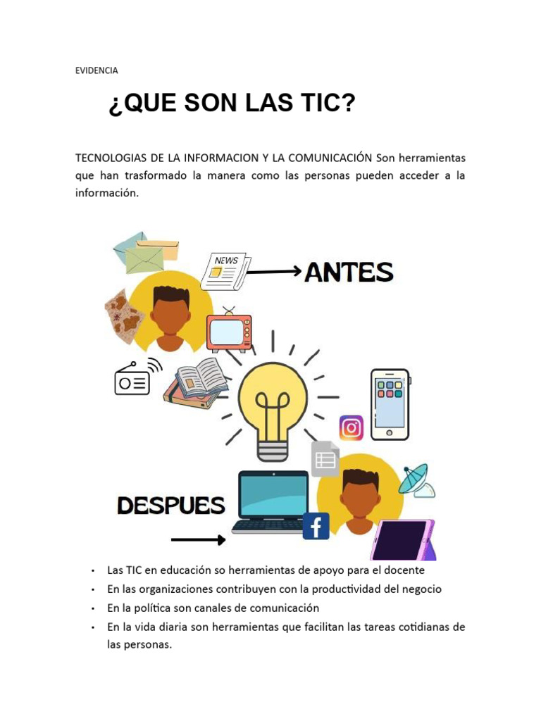 ¿Qué son las TIC y su impacto? | PDF | Software de la aplicacion ...