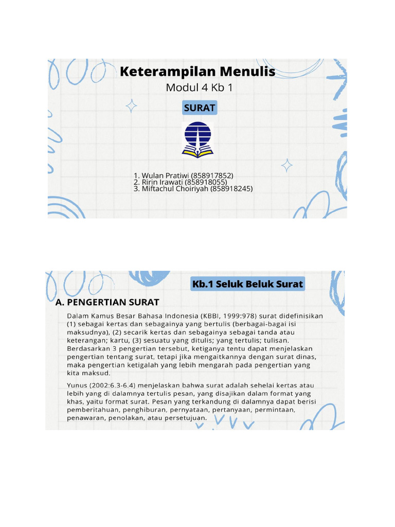Laporan Keterampilan Menulis Pdf