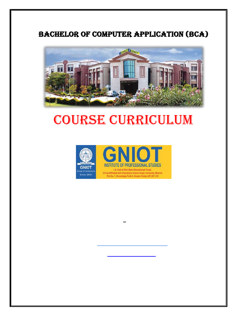 BCA Course Curriculum Overview | PDF | Function (Mathematics) | Integral