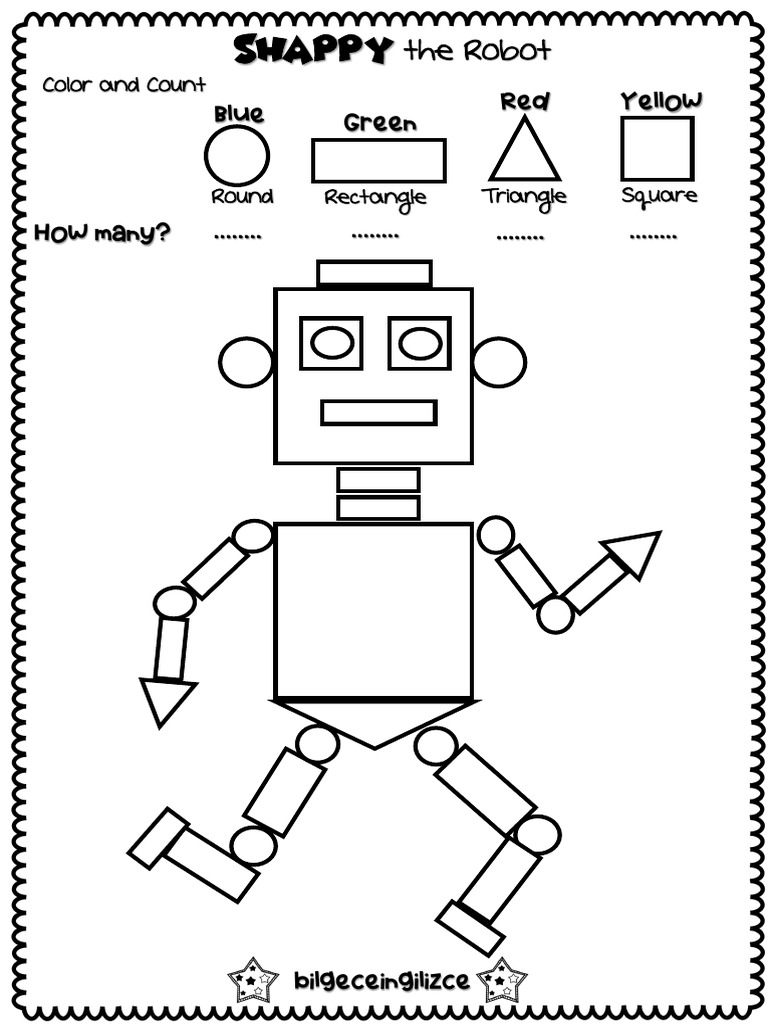 Shapes Robot Colour Count | PDF | Games & Activities | Teaching Methods ...