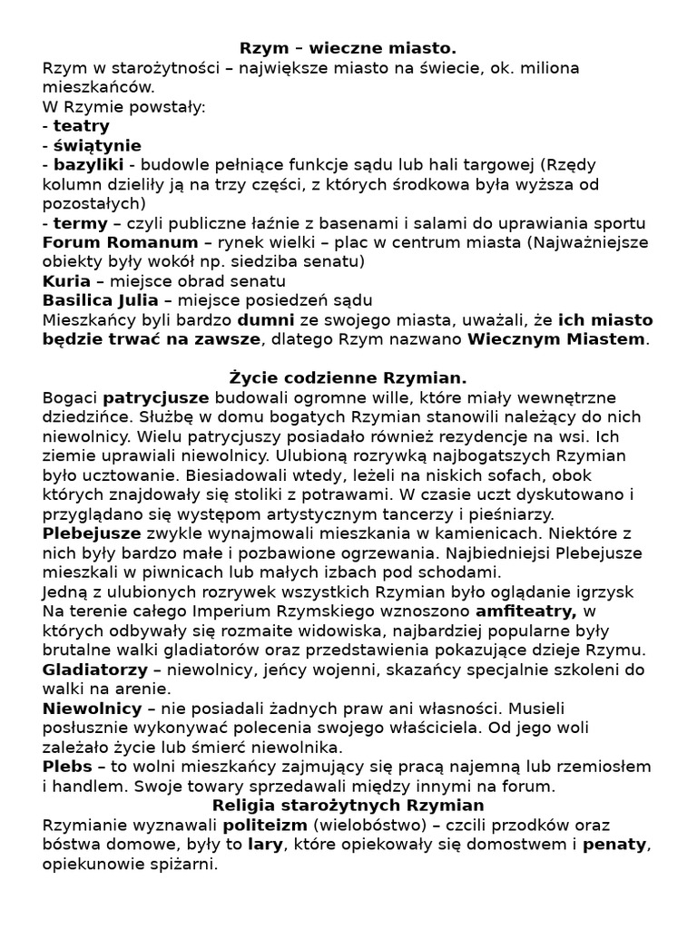 Rzym | PDF