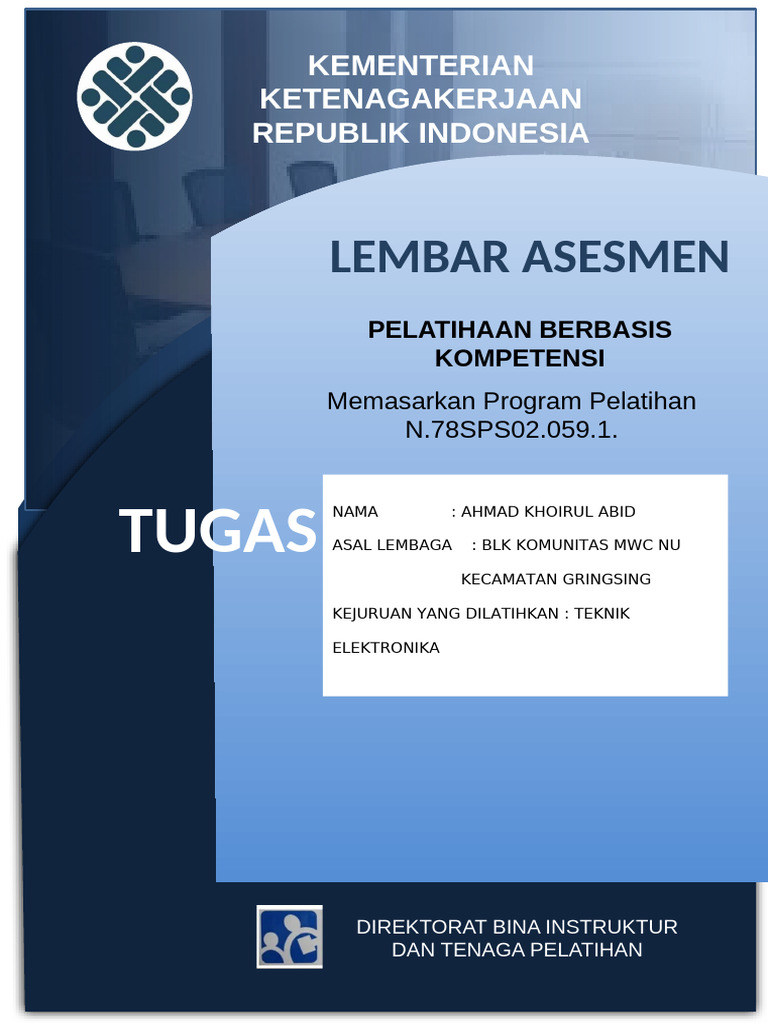 TUGAS PRAKTIK UK 059 - Ahmad Khoirul Abid | PDF