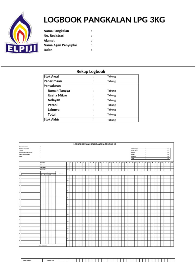 FORMAT LOGBOOK 2024 | PDF
