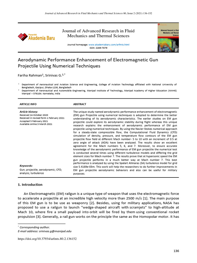 Aerodynamic Performance Enhancement of E | PDF | Fluid Dynamics | Aerodynamics