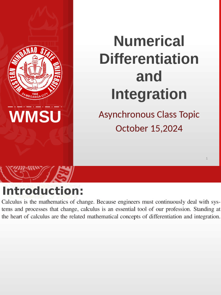 Numerical Differentiation and Integration | PDF | Integral | Function (Mathematics)