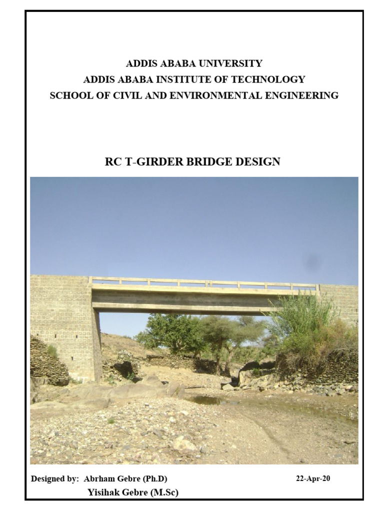 T-Girder Design Example April 2020 | PDF | Fracture | Concrete