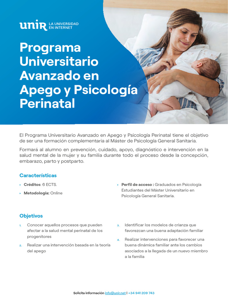 Apego y Psicología Perinatal | PDF | Teoría de apego | Parto