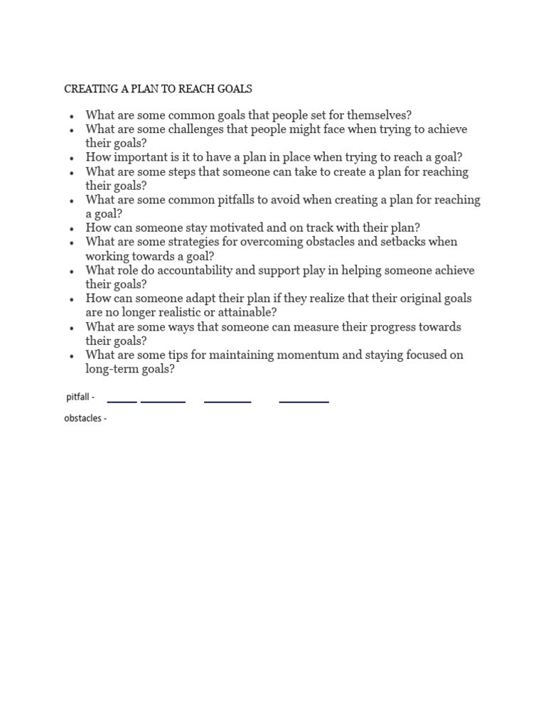 Managing Time To Achieve Goals | PDF