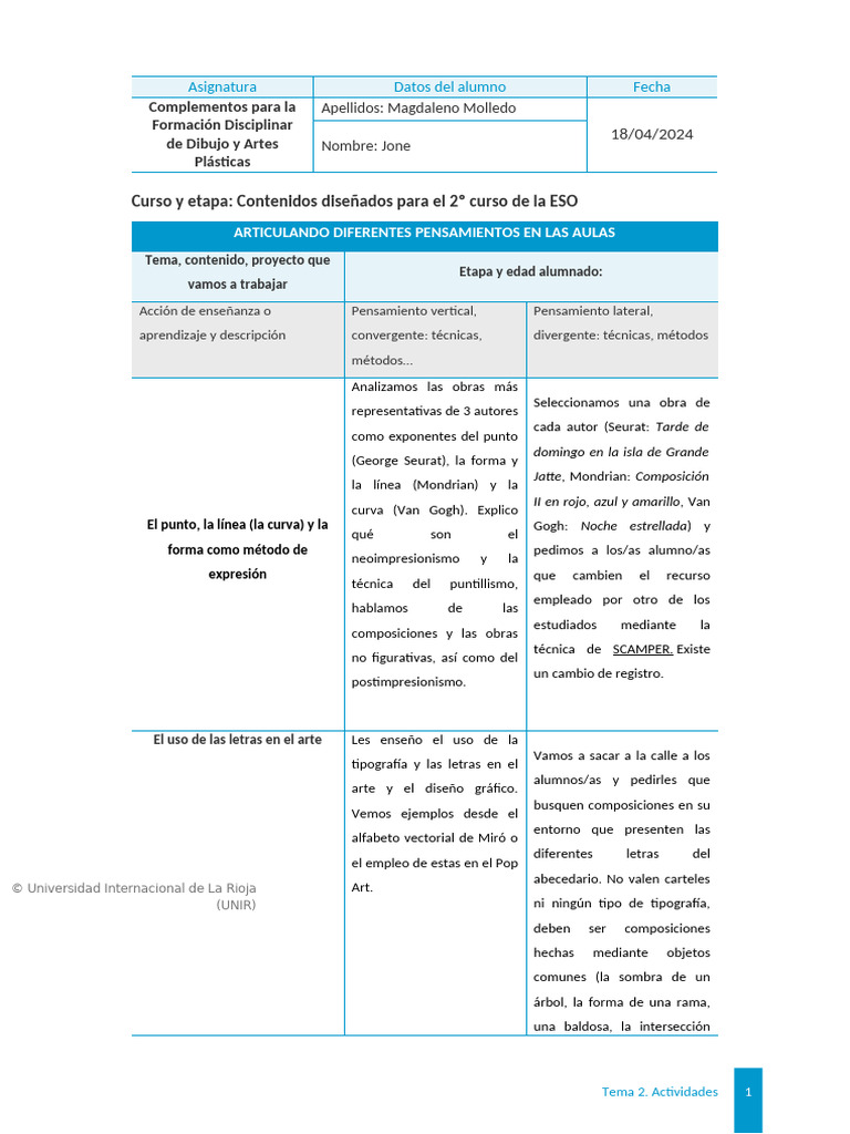 Jone Magdaleno-Actividad1 | PDF | Color | Diseño