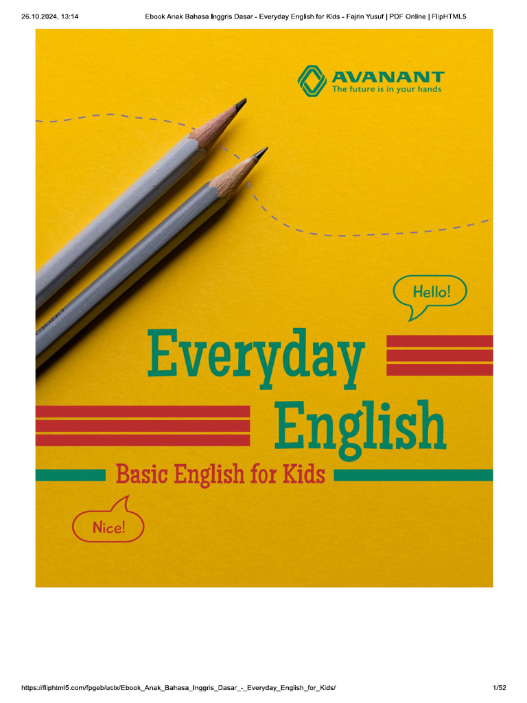 Everyday English For Kids | PDF