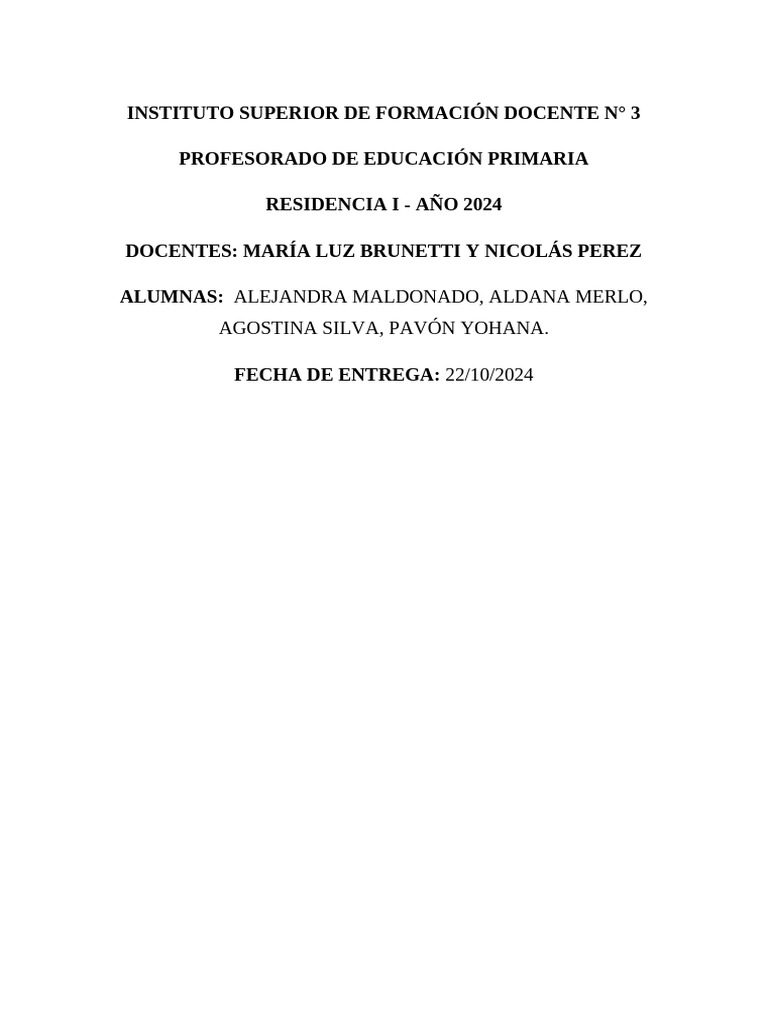 TP Proyecto - Hoja de Ruta Silva Maldonado Merlo Pavon | PDF ...