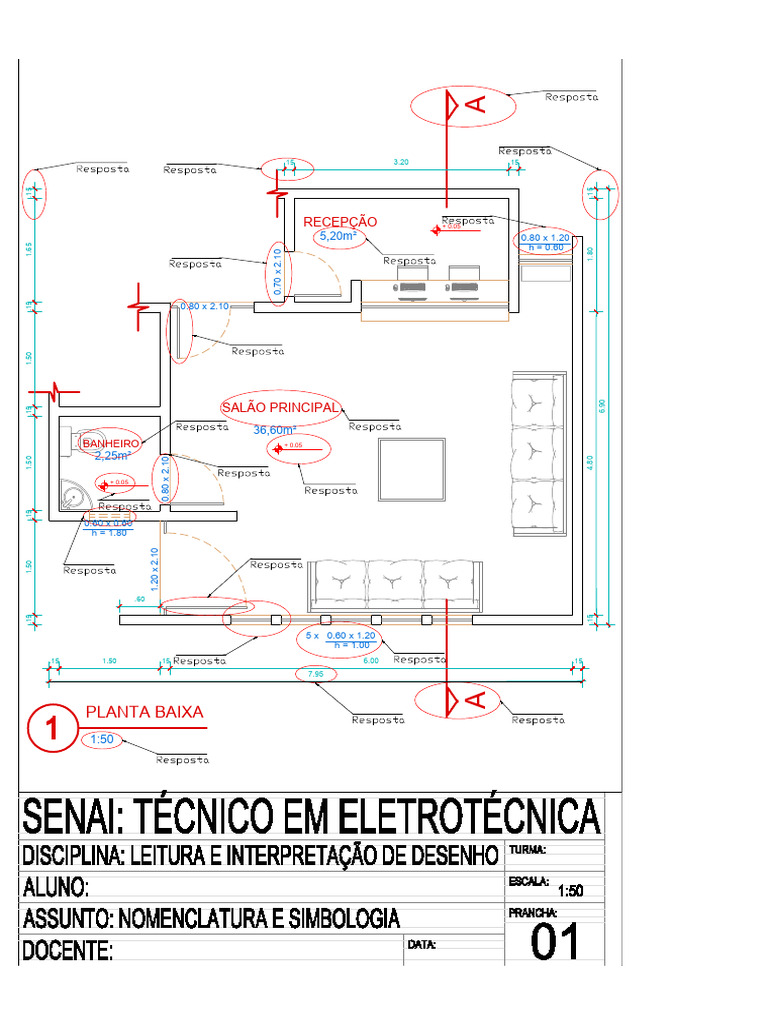 AT1 Planta Leiaute Arq Aluno Model REV01 | PDF