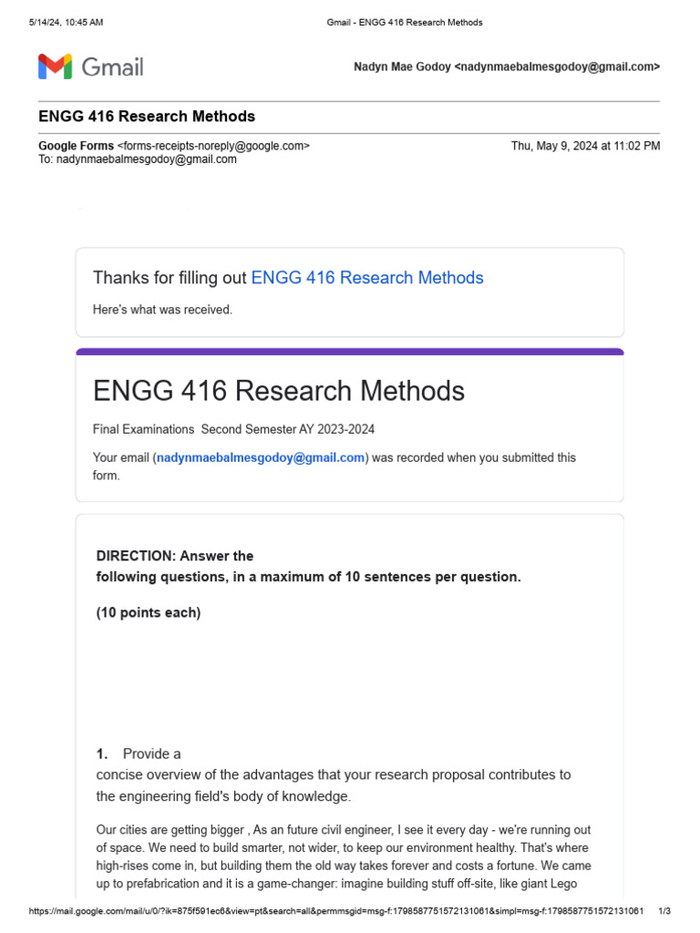 Final Exam RM | PDF | Methodology | Knowledge