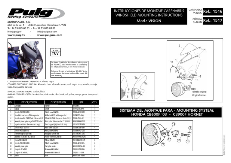 003N Mounting Instructions | PDF | Metalurgia