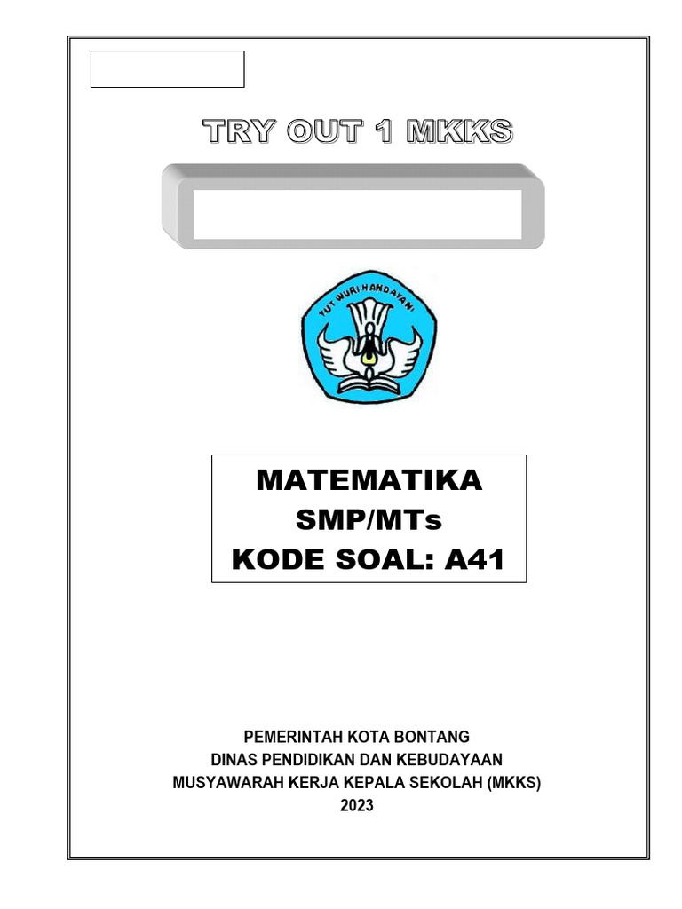 Soal Tryout 1 Matematika-2023 | PDF