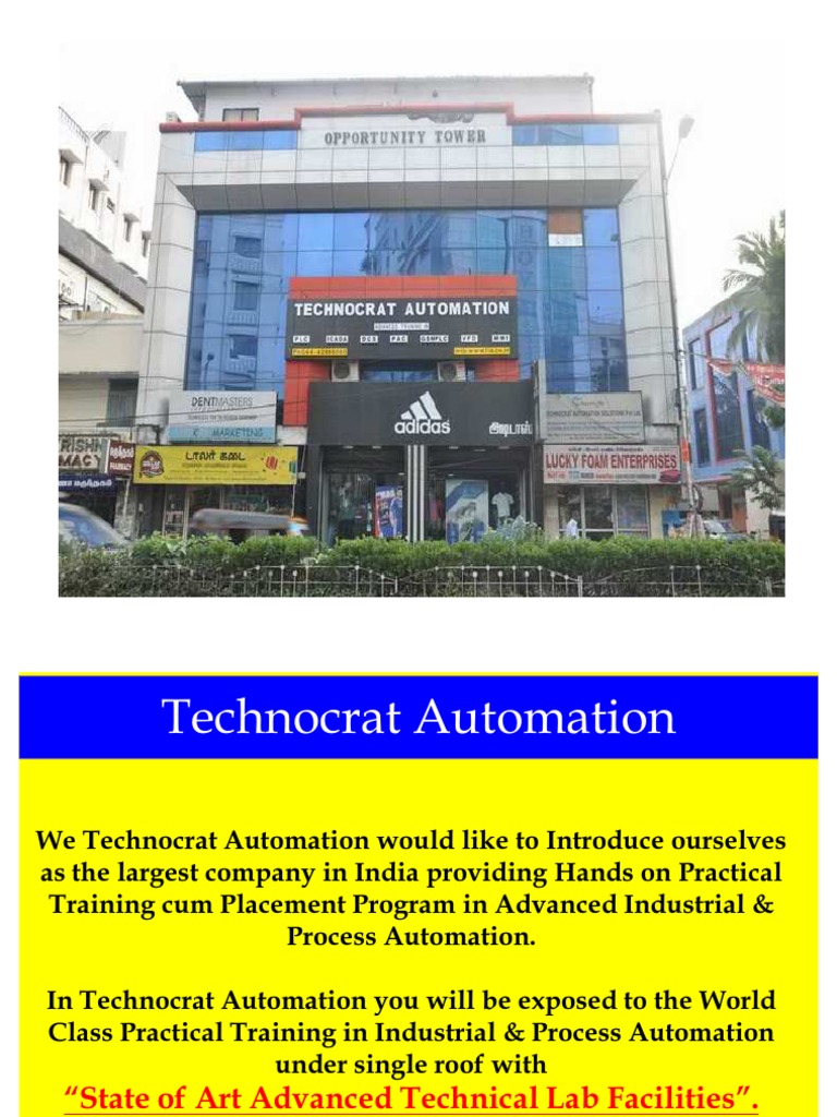Fees Details WP - Technocrat Automation | PDF | Automation | Programmable Logic Controller