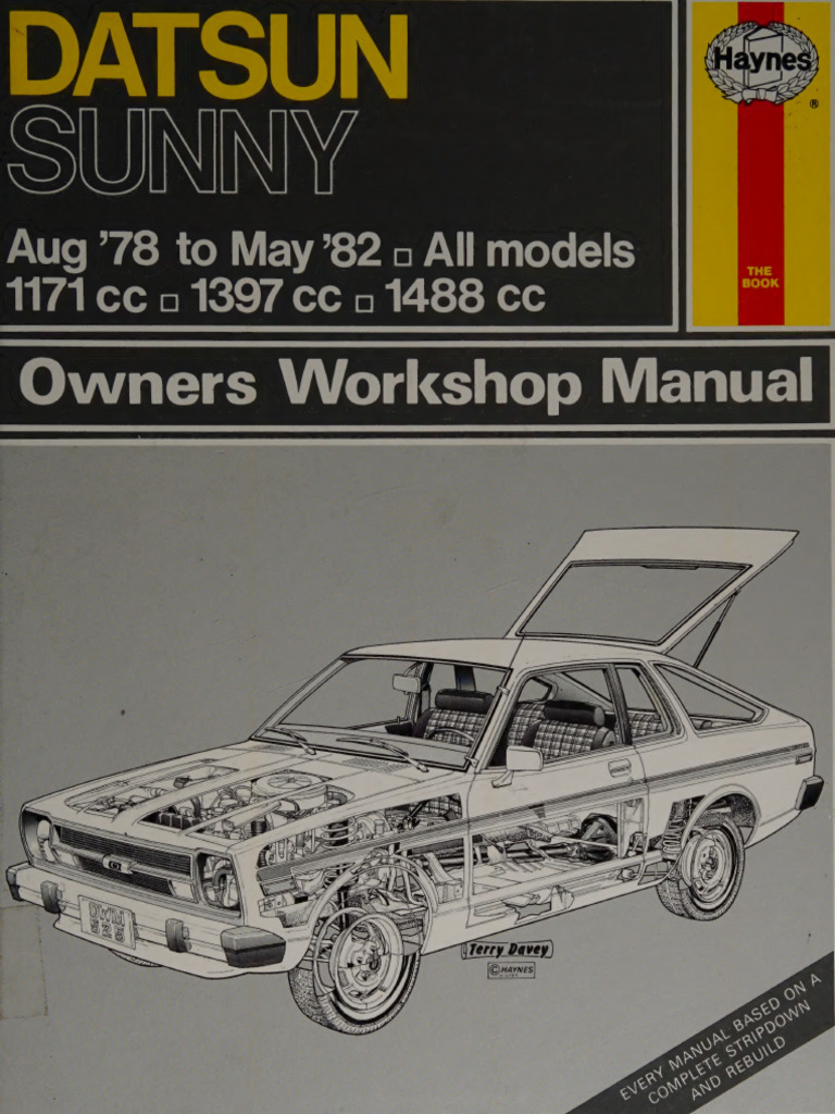 Haynes Datsun Sunny Owners Workshop Manual 1850100950 9781850100959 ...