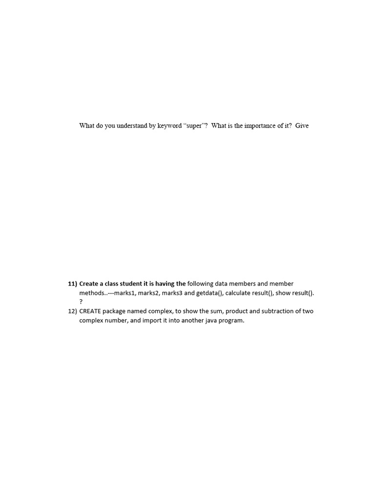 Model Paper Of Java 5002 By Shailendra Sir Pdf Java Programming Language Thread Computing 2443