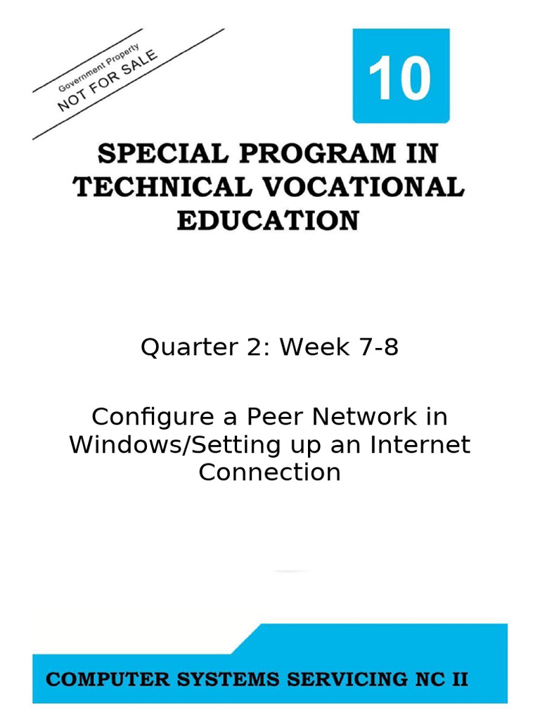 SPTVE CSS 10 Quarter 2 Week 7 8 Edited | PDF | Computer Network ...