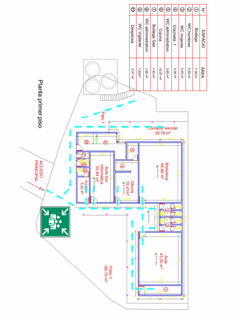 Ruta de Evacuación León Arango Paucar | PDF