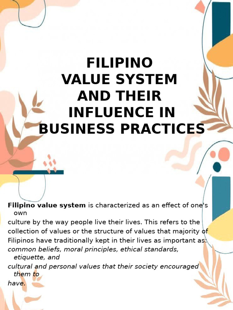 Filipino Values in Business | PDF | Social Psychology