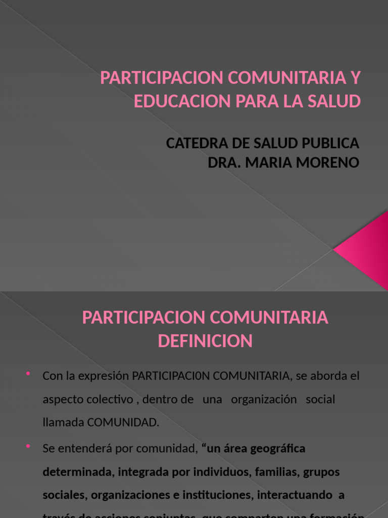 Salud Clases 7 | PDF | Educación para la salud | Comunidad