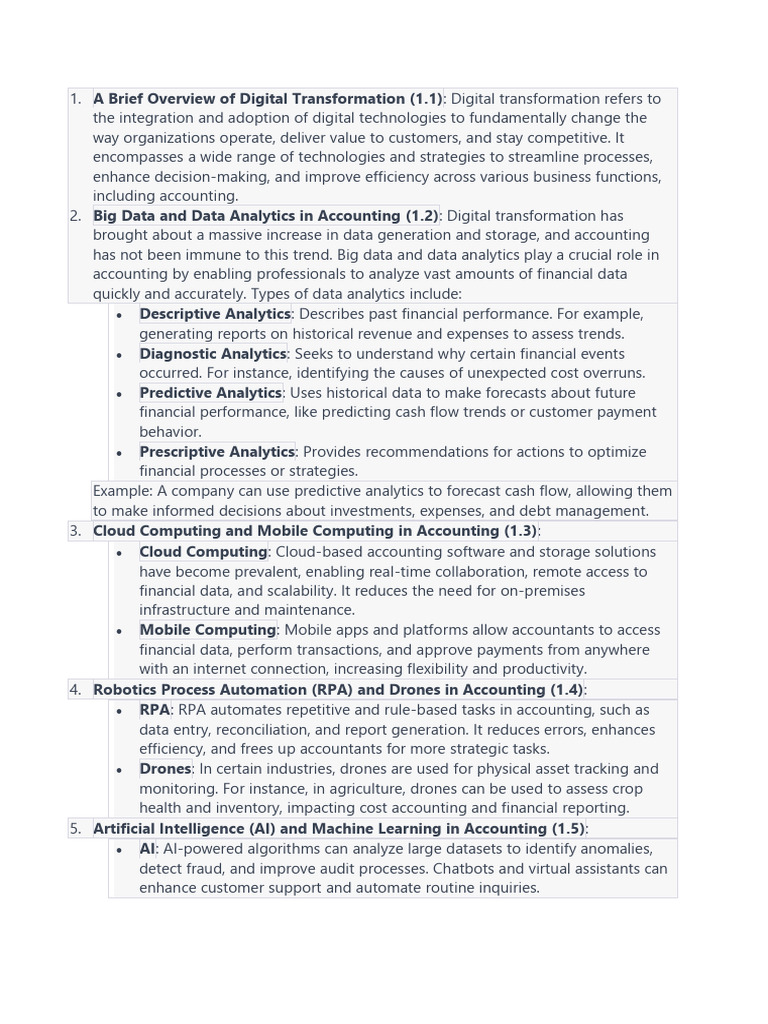 A Brief Overview of Digital Transformation | PDF | Analytics | Cloud ...