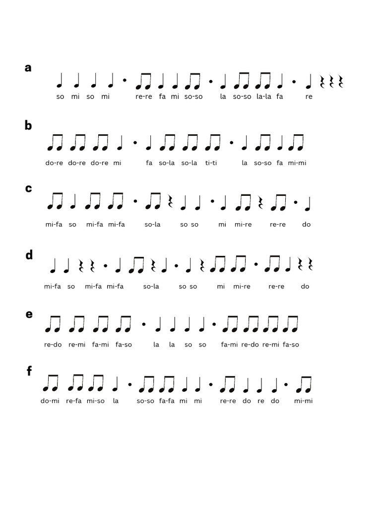 Sight-Singing-Sheet-II | PDF